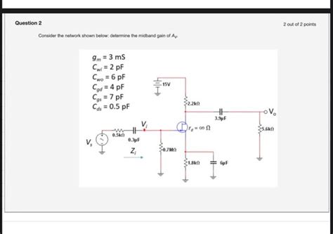 Solved Consider The Network Shown Below Determine The Chegg