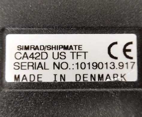 Simrad CA42 MFD Chartplotter Tested Good W Suncover NEW Battery Max Marine Electronics