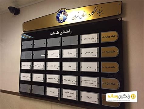 تابلو راهنمای طبقات تابلوهای راهنما تابلو اداری نمونه راهنمای