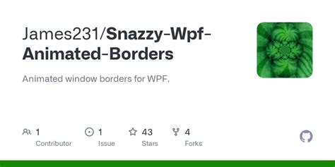 GitHub James231 Snazzy Wpf Animated Borders Animated Window Borders For WPF