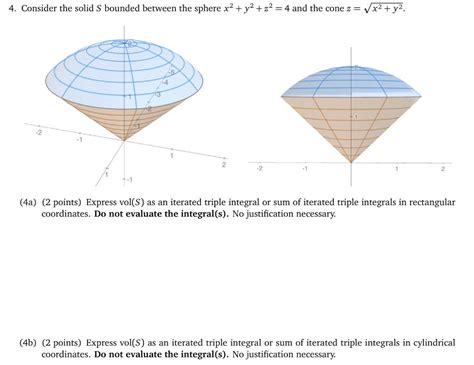 solved c express vol s as an iterated triple integral or