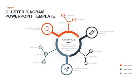 cluster diagram template for powerpoint and keynote