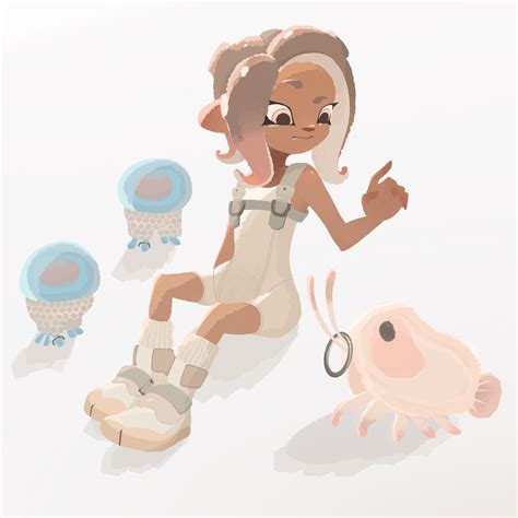 Octoling Player Character Octoling Girl And Agent 8 Splatoon And 2 More Drawn By