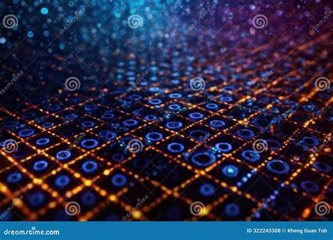 Colorful Technology Binary Matrix Code Abstract Wallpaper Patern Background Stock Illustration