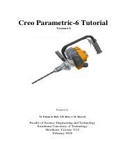 Comprehensive Creo Parametric Version 6 Tutorial Course Hero