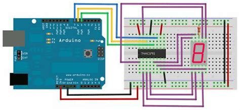 Arduino By Manmohan Pal Huge Sevensegment Clock Using Shift Register 74595