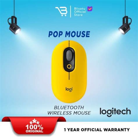 Jual Logitech Pop Mouse Wireless Emoji Mouse Yellow Blast Di Seller Laris Plaza Cengkareng