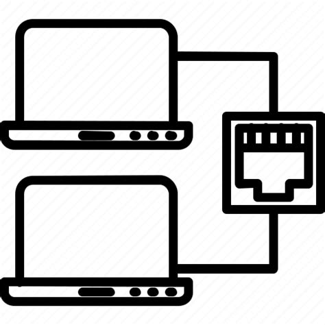 center data database network server technology icon download on