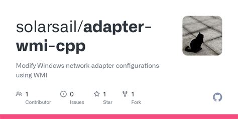 Github Solarsailadapter Wmi Cpp Modify Windows Network Adapter