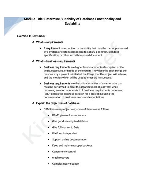 Solution Determine Suitability Of Database Functionality And