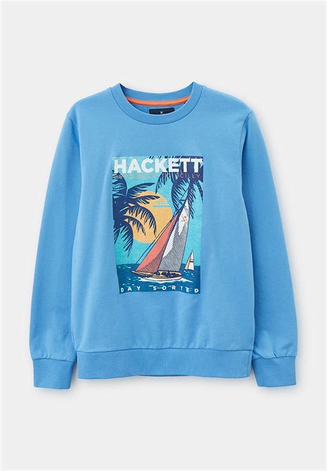 Свитшот Hackett London, цвет: синий, RTLADI574801 — купить в интернет ...