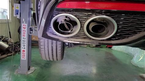 스팅어 마이스터 까베루 무선 리몬컨 가변밸브 컨트로 교체 활성화순정가변배기벨브 까베루 무선리모컨으로 교체 시공 Youtube