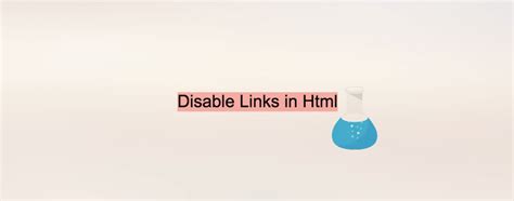 How To Disable Links In Html Reactgo