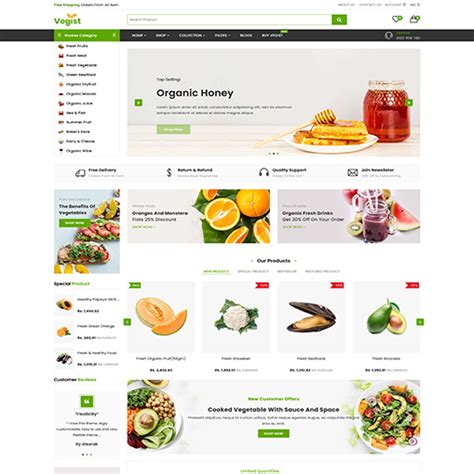 Vegist Multipurpose ECommerce HTML Template