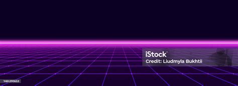 추상적인 복고풍 원근감 그리드 80년대와 90년대 스타일의 벡터 미래 다각형 배경 검은색 배경에 선이 있는 상세한 와이어프레임 풍경 메쉬가 있는 디지털 공간 1980