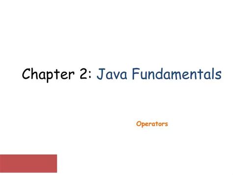 Ppt Chapter 2 Java Fundamentals Powerpoint Presentation Free