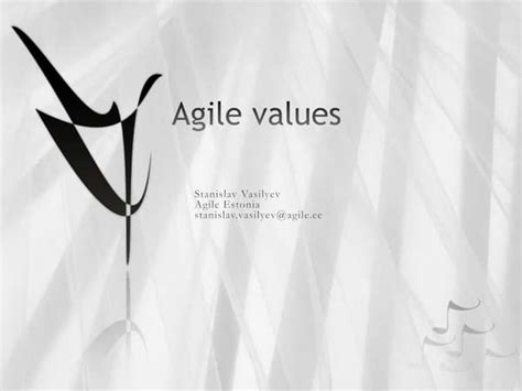 Agile Values Ppt