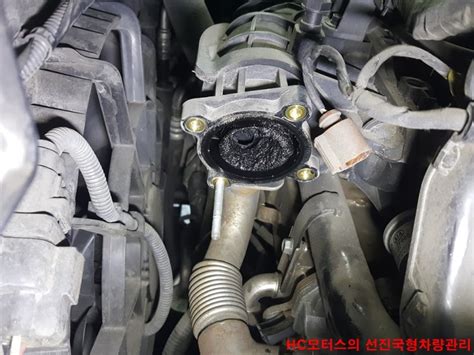 싼타페dm 엔진플러싱 스팀흡기크리닝 합성엔진오일교환 엔진오일잔유제거 브라운가스크리닝 마두동카센타 일산자동차수리 Hc모터스 네이버 블로그