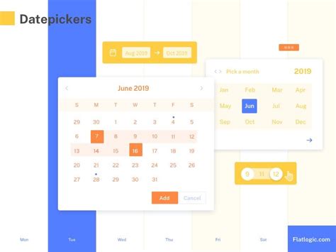 Top Javascript Datepicker Plugins And Libraries Updated Flatlogic