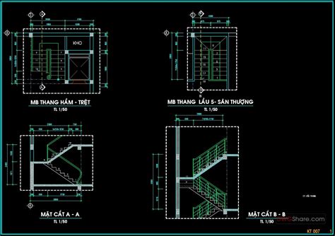 77 Detailed Drawings Of Stairs In Autocad File