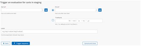 trigger sequence move custom sequences stage selection next to