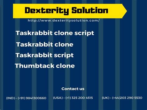 ppt thumbtack clone taskrabbit clone script powerpoint presentation
