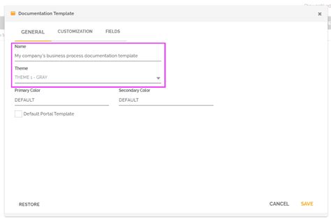 Create A Documentation Template