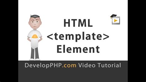 Html5 Template Element Tutorial Javascript Programming Youtube
