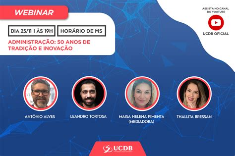 Ucdb Promove Webinar Em Comemoração Aos 50 Anos Do Curso De