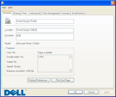 FrugalTech Rename A Windows Shared Printer