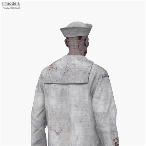 Zombie Sailor 3d 모델 다운로드 신화 생물 On