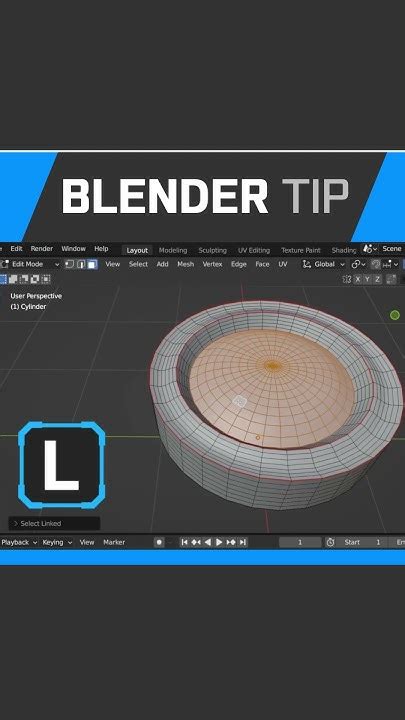 Blender Select Using Mark Seams Blendertutorial Blender3d Shorts