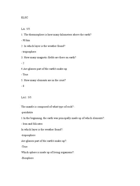 Elsc Week 1 10 Pdf Reproduction Rock Geology