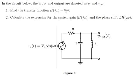 Solved In The Circuit Below The Input And Output Are