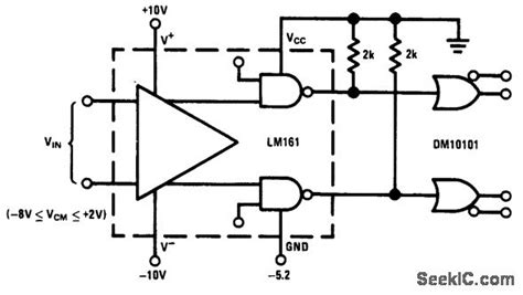 Interfacing A Comparator To ECL Signal Processing Circuit Diagram SeekIC Com
