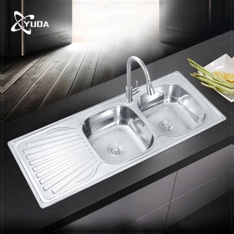 Sus Stainless Steel Kitchen Sink Double Bowl Farmhouse Modern Sink With