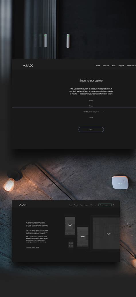 Ajax Brand Site Interactive Designuser Experience Behance