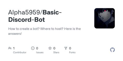 GitHub Alpha Basic Discord Bot