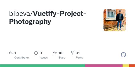 Github Bibevavuetify Project Photography