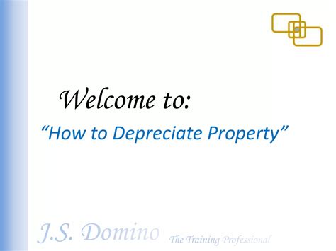 Sample Macrs Depreciation Ppsx