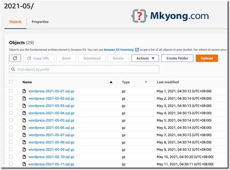 How To Backup Mysql Mariadb Database To Amazon S3 Shell Script