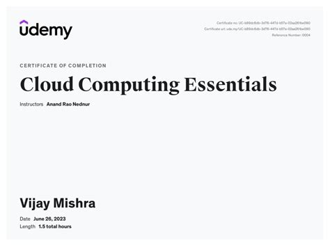 Vijay Mishra On Linkedin Udemy Course Completion Certificate