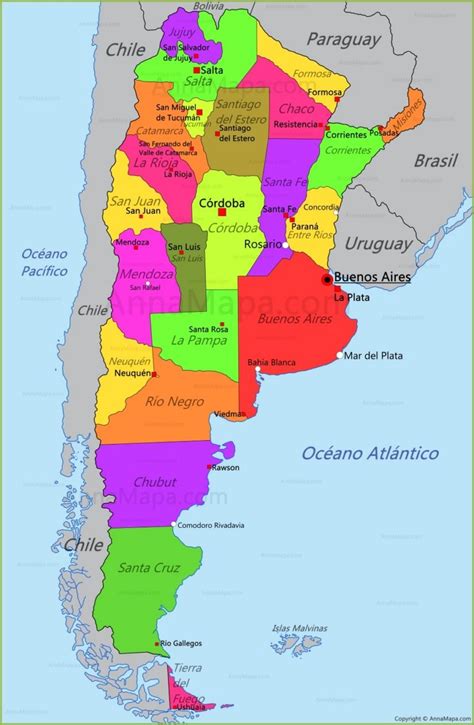 Mapa De Argentina Imágenes De Mapas Presidentes Argentinos Mapa Fisico