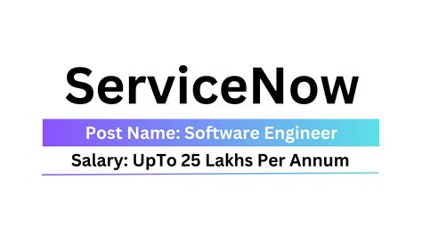 Servicenow Is Hiring Software Engineer Job Work From Office Job
