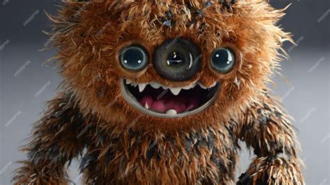 Premium Ai Image Cute Monster Or Creatures Background Very Cool
