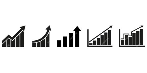 Premium Vector Growing Graph Vector Icons Progress Bar Growth