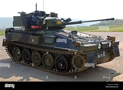 Scimitar Tank During Tank Training At The Armour Centre At Bovington In