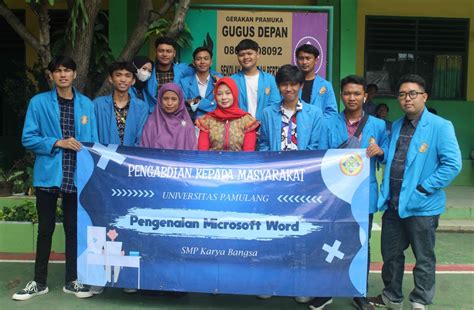 Pengenalan Microsoft Word Untuk Meningkatkan Kemampuan Siswasiswi Smp Karya Bangsa Dalam