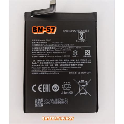 Jual Baterai Batre Xiaomi Poco X3 Poco X3 Pro Poco X3 NFC BN 57 Battery Shopee Indonesia