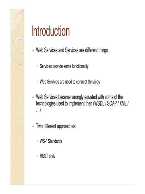 Web Services And Services Are Different Things Pdf Soap Representational State Transfer